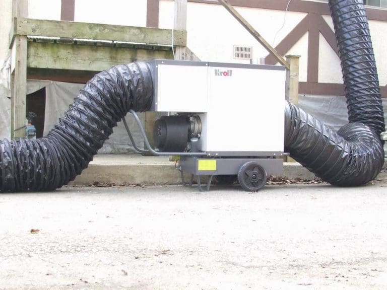 Industrial Portable Heaters - Oil or Gas Mobile Warm Air Heaters